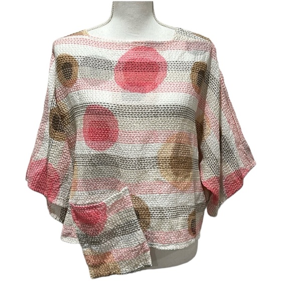 Sharon Young | Tops | Sharon Young Boxy Embroidered Dolman Sleeve Boho ...